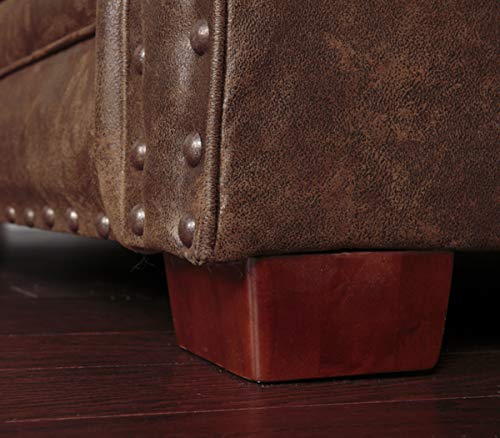 American Furniture Classics Model Buckskin sofa sleeper, Pinto Brown