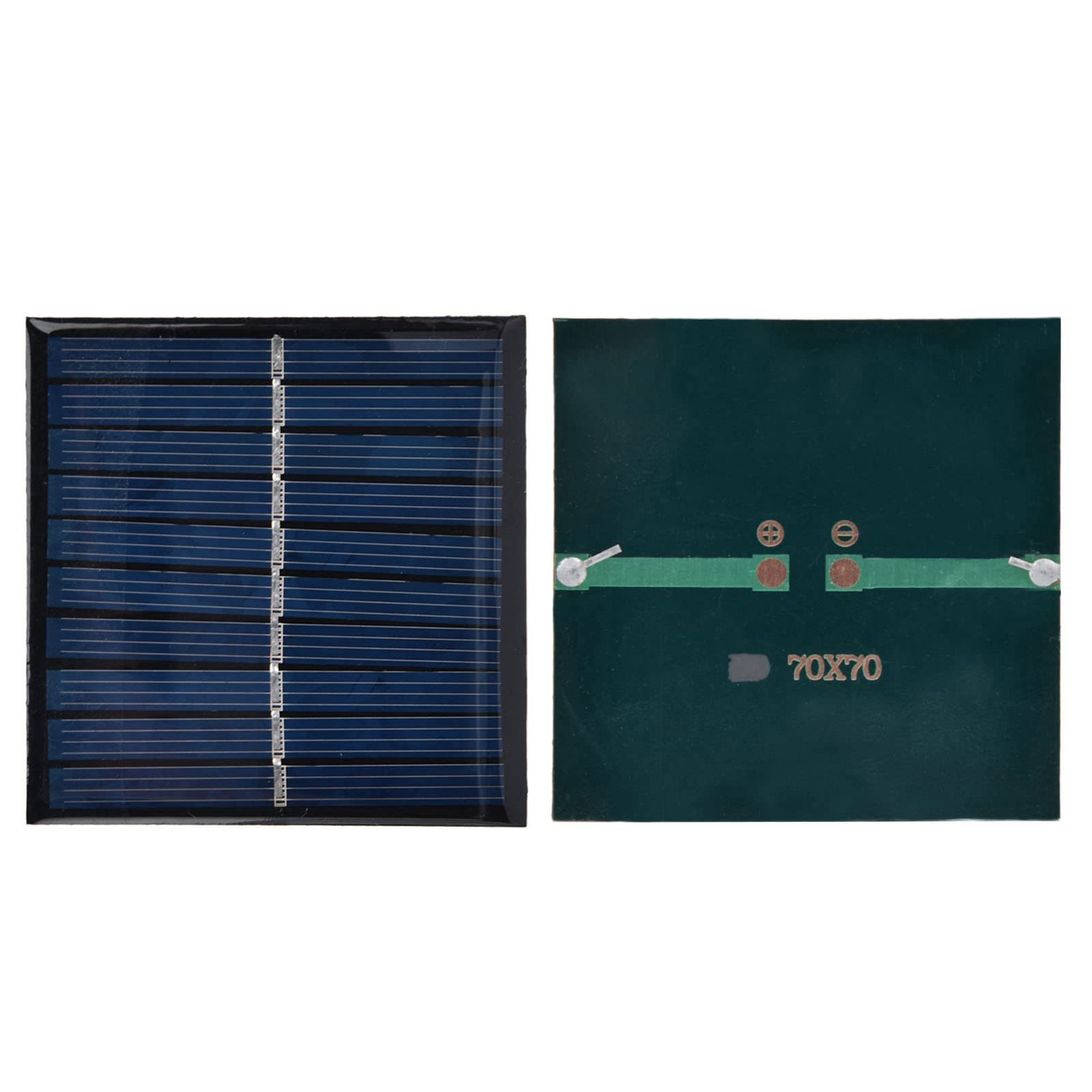 2Pcs Solar Panel Portable Encapsulated Cell Flexible DIY e 0.7W 5V 0β140mA 2Pcs Solar Panel Portable Encapsulated for Family