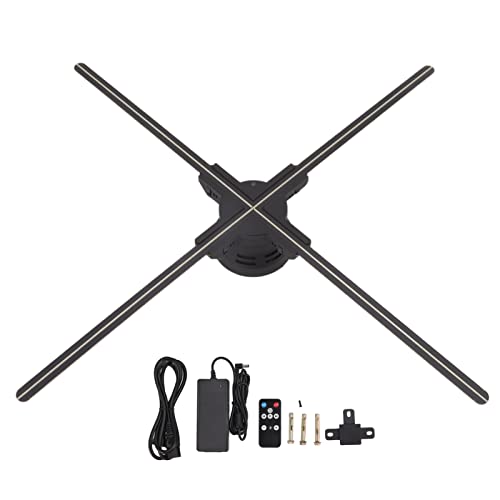 3D Holographic Fan Projector HD Holographic Advertising Display Machine for Shop Bars 70cm 1600x832 100‑240V