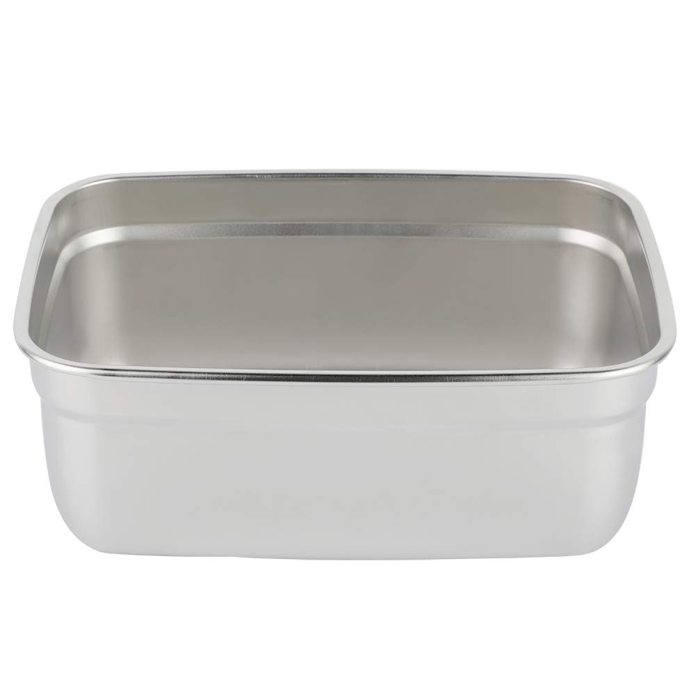 4Pcs Stainless Steel Food Containers with Leakproof Lids Rectangle for Food Storage Box