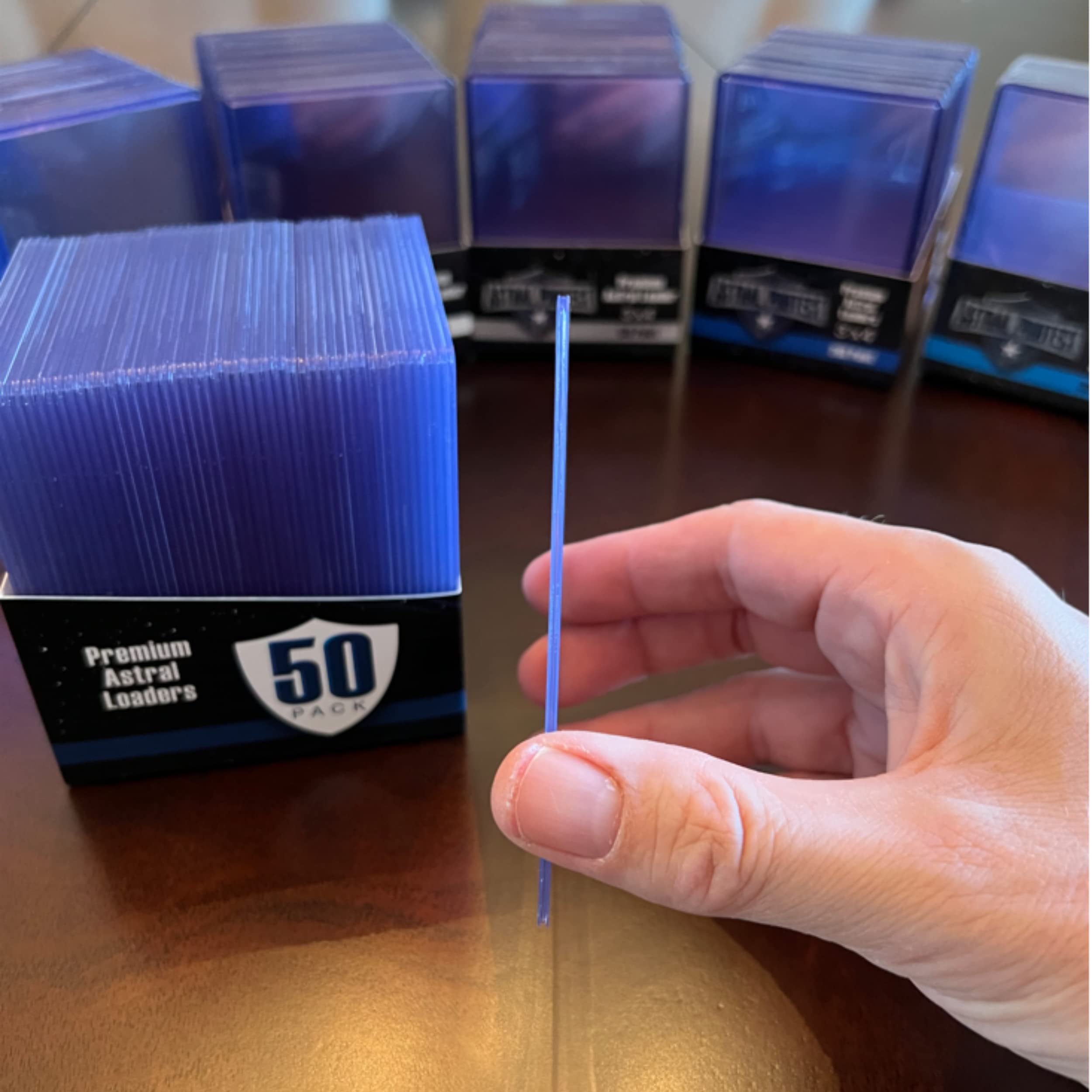 Astral Protect Top Loaders for Cards, Premium Toploader (50 Pack, 35pt, 3" x 4") Baseball Card Protectors Hard Plastic Toploader Card Protectors Hard Card Sleeves, Sports, Baseball Card Sleeves