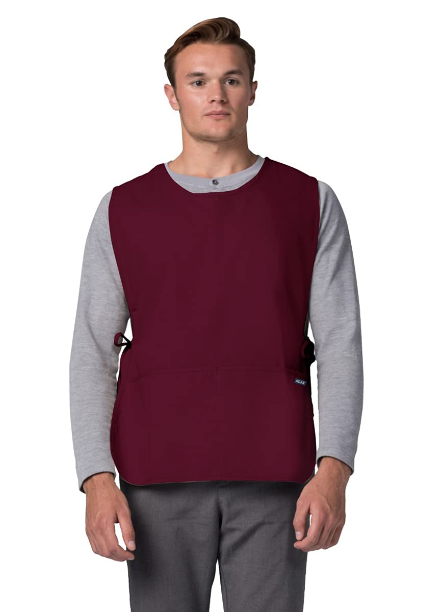 Adar Universal Cobbler Apron Multi Color 2 Pack - Unisex Cobbler Apron - 7022M - Burgundy/Navy - X