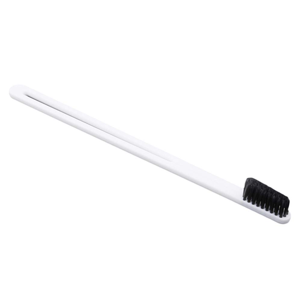 GUAngqi Simple Style Toothbrush Travel Portable Hygiene Oral Adults Disposable Toothbrush Hiking Tooth Brush Cleaning Tools Hotel Cheap Toothbrush,White,Plastic