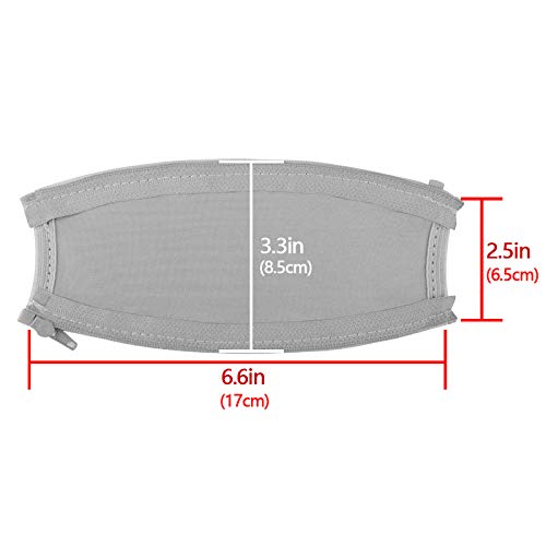 Geekria Headband Cover Compatible with Bose QuietComfort QC35 II Gaming, QC35, QC45 Headphones/Headband Protector/Headband Cushion/Easy DIY Installation No Tool Needed (Silver)