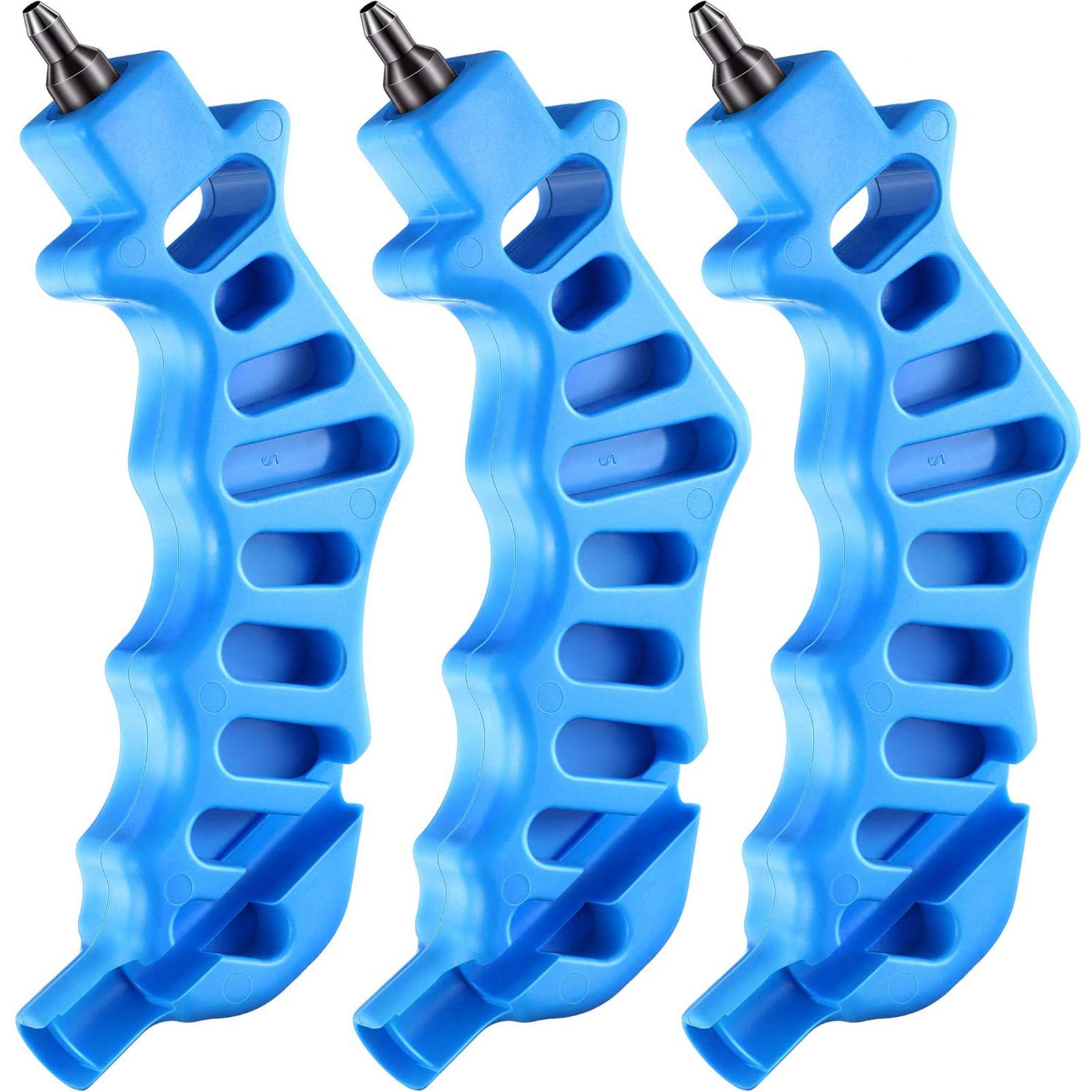 Mudder 3 Pieces 2-in-1 Drip Irrigation Hole Punch Tool Drip Tube Hole Punch Fitting Insertion Tools for 1/4 Inch Fitting Emitter Insertion Drip Sprinkler Systems