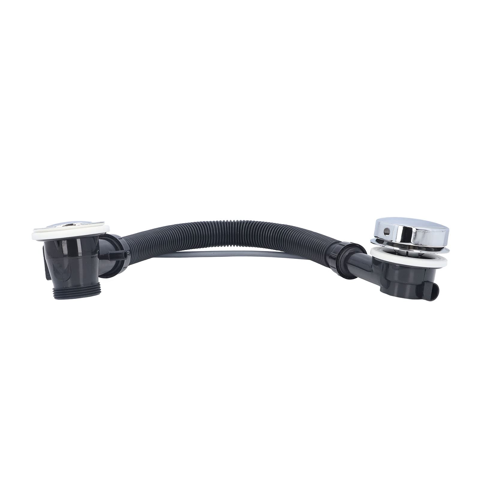 Aqur2020 Bathtub Overflow Drainer, Concealed Flexible Easy to Install Sink Replacement Parts for Kitchen Bathroom