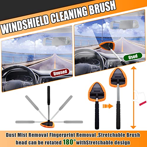 Car Wash Kit with Foam Gun nozzles - Car Detailing Brush Set,Windshield Cleaning Tool, Microfiber Wash Mitt &Towel,Adjustable Hose Wash Sprayer for Car Cleaning & Garden & Pet