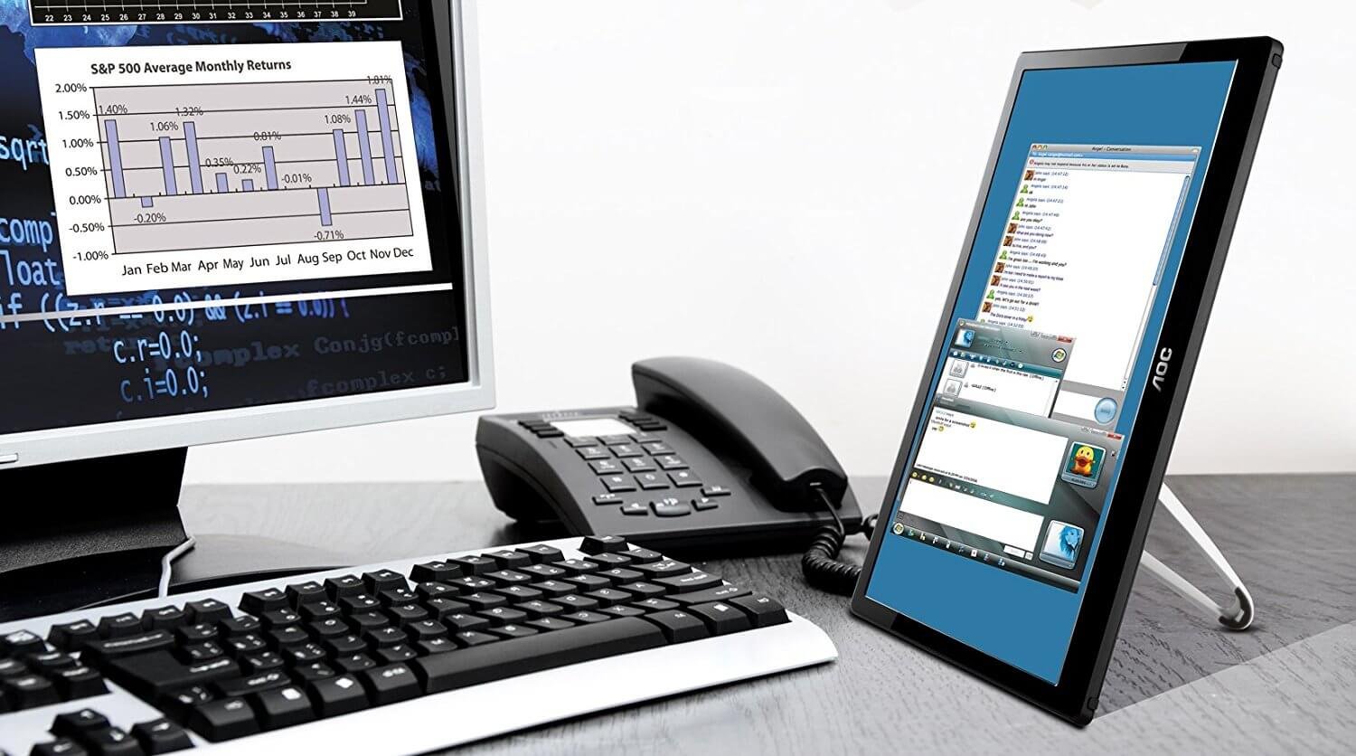 AOC e1659Fwu 16-Inch Ultra Slim 1366x768 Res 200 cd/m2 Brightness USB 3.0-Powered Portable LED Monitor (Renewed)