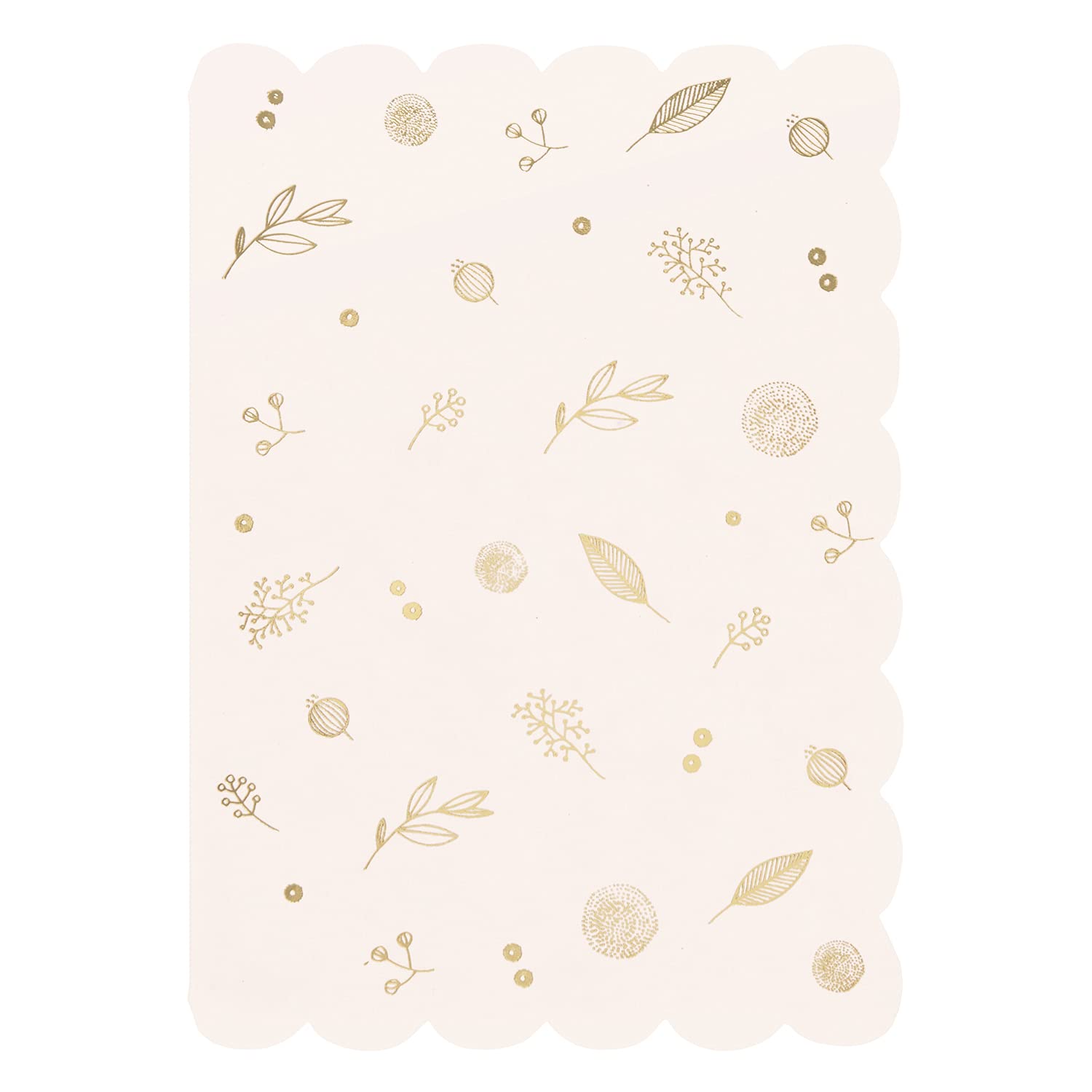 5 Pack of A6 Greeting Cards - Assorted Multi: Kindness. Five Uniquely Designed Blank Cards with Matching Envelopes. Beautiful Leaf Prints and Gold Foil Detailing by kikki.K