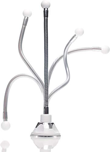 Fancii Chrome Gooseneck Attachment with Locking Suction Cup, For Luna, Mira and Maya LED Mirror Series (Mirror Not Included)