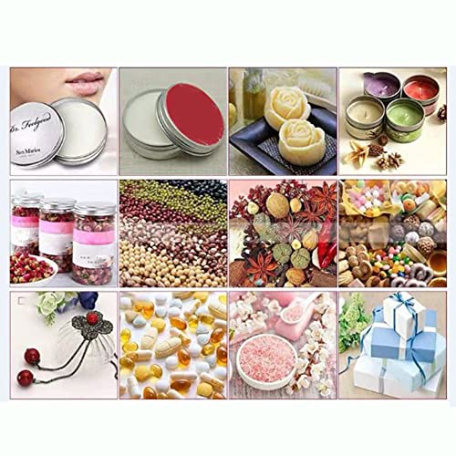 Othmro 24Pcs 1oz Metal Round Tins Aluminum Tin Cans Jar Refillable Containers 30ml Tin Cans Tin Bottle Container with Screw Lid for Salve Spices Lip Balm Tea Candies Red 50×20mm