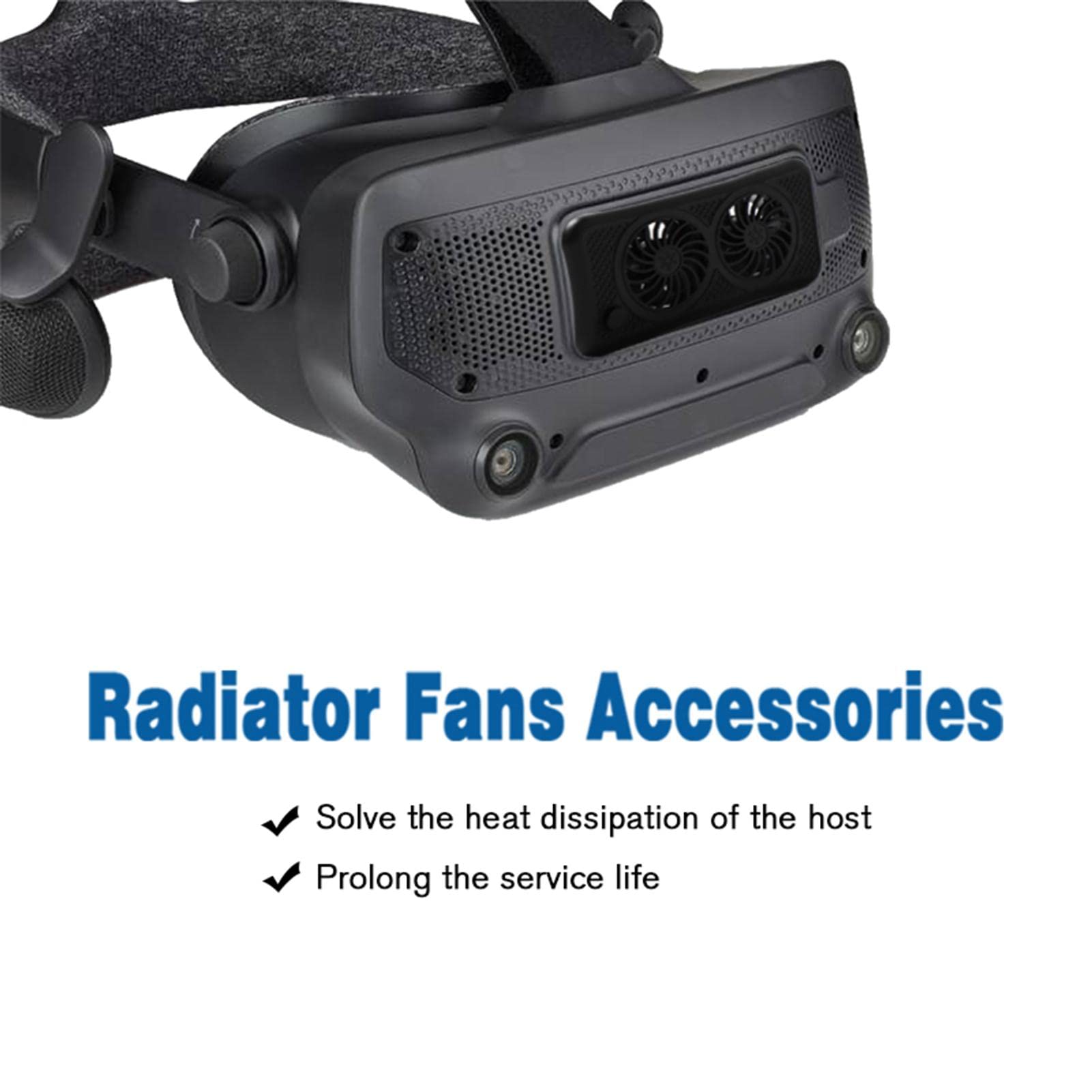 3D Printed USB Radiator Fans Accessories Cooling Heat for Valve Index VR Headset ABS Cooling Fan for Valve Index in VR Game, for VR Headset Preventing Fogging Qym