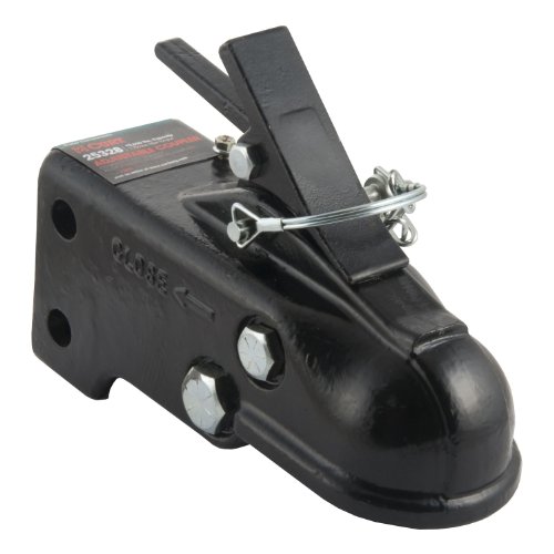 CURT 25328 Channel-Mount Adjustable Trailer Coupler, 2-5/16-Inch Hitch Ball, 15,000 lbs