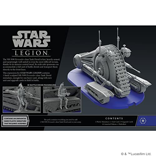 Atomic Mass Games Star Wars: Legion NR-N99 Persuader-Class Tank Unit Expansion - Tabletop Miniatures Game, Strategy Game for Kids and Adults, Ages 14+, 2 Players, 3 Hour Playtime, Made