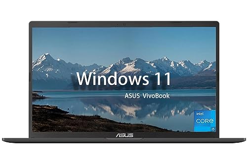 ASUS 2023 Newest Vivobook 15.6" FHD Screen Thin & Light Laptop Computer, Intel Core i5-1135G7, 8GB RAM, 256GB SSD, HDMI, Webcam, HDMI, Type-C, Wi-Fi, Windows 11 Home/OLY