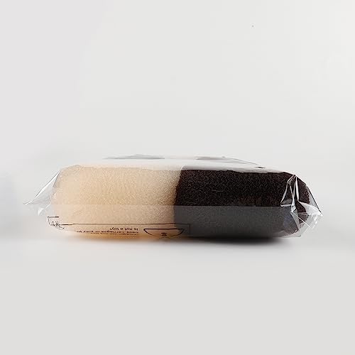 FANDAMEI Hair Donut Bun Makers Set - 4 Dark Brown & 4 Beige (2 Extra-Large, 2 Large, 2 Medium, 2 Small), 5 Elastic Bands, 20 Hair Pins