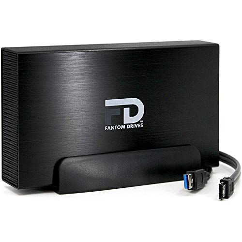 Fantom Drives FD 6TB DVR Expander External Hard Drive - USB 3.0 & eSATA (Comes with Both USB and eSATA Cable) - Supports DirecTv, Arris and More, Black (DVR6KEUB)