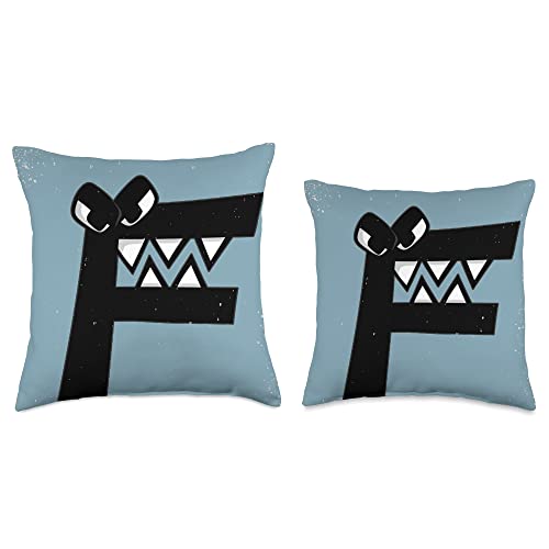 Alphabet Lore F Letter For Boys Alphabetical Matching Trees Throw Pillow
