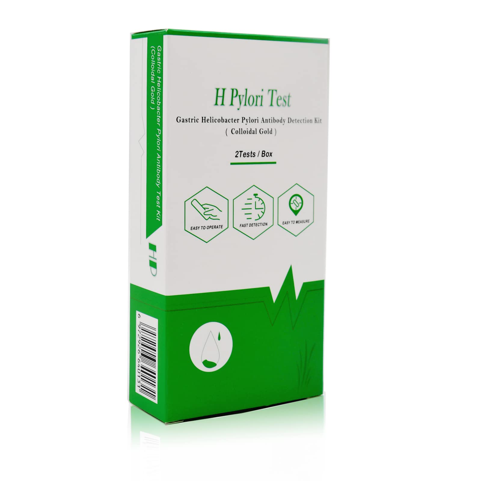 4 Tests Helicobacter Detection at Home Detection kit Self-Test at Home, Results in 10-15 Minutes, No Need to Go to The LaboratoryV