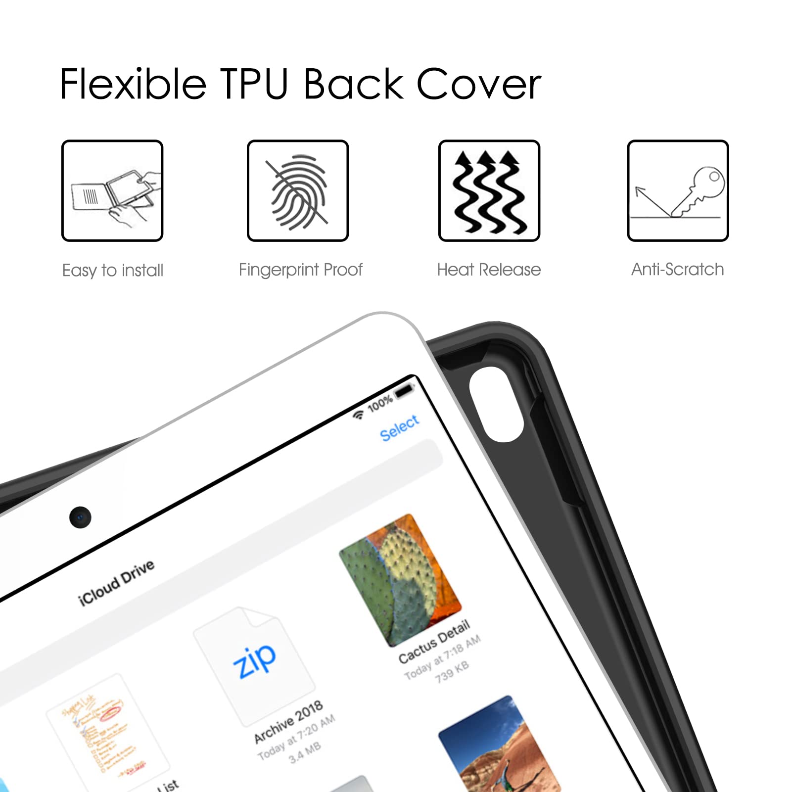 FINTIE Keyboard Case - 2017/2015 iPad Pro 12.9 inch (Old Model) 1st & 2nd Gen Case, Soft TPU Protective Cover, [7 Color Backlit] Magnetically Detachable Wireless Bluetooth Keyboard, Black