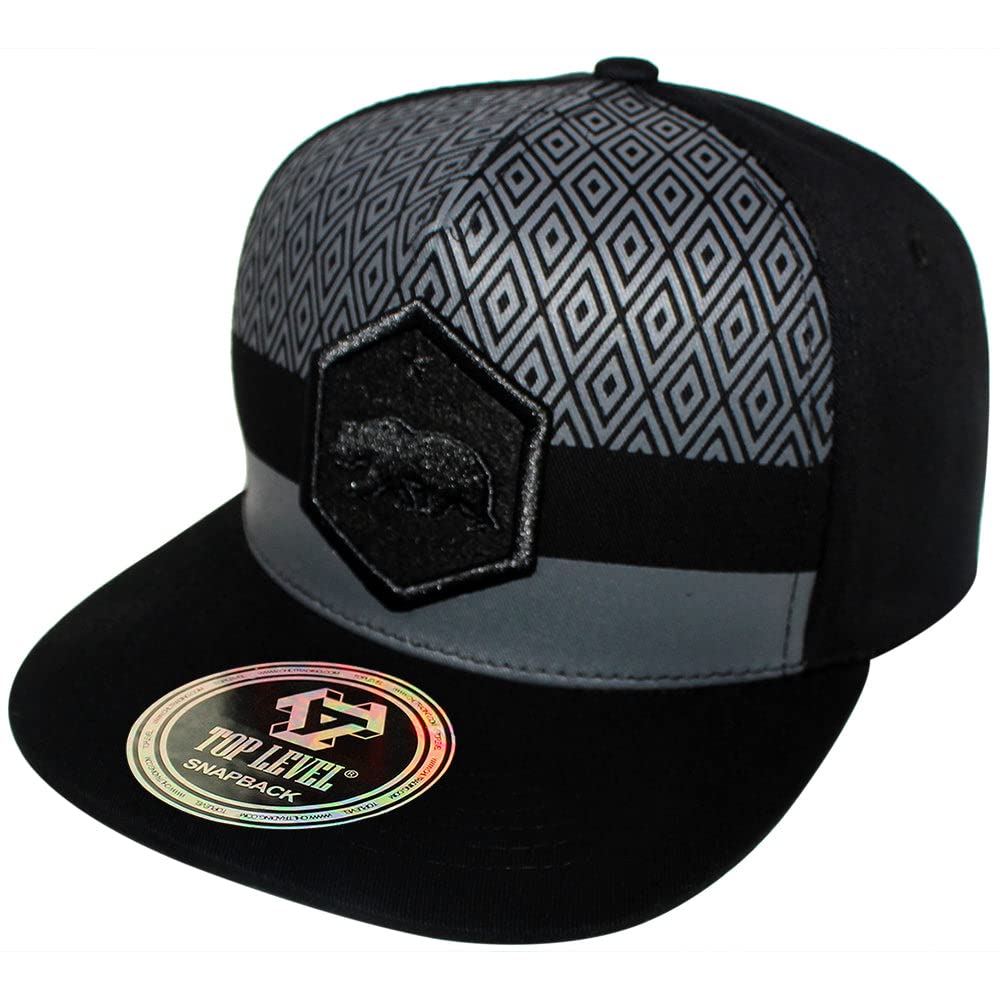 4350 DISTRICT Men's Adjustable Cotton Snapback Cap 8 (N21SVG72 RED)