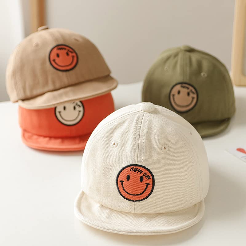 Baby Baseball Cap Toddler Infant Sun Hat Breathable Kids Boys Girls Cute Cap Hat for Spring Summer (White)