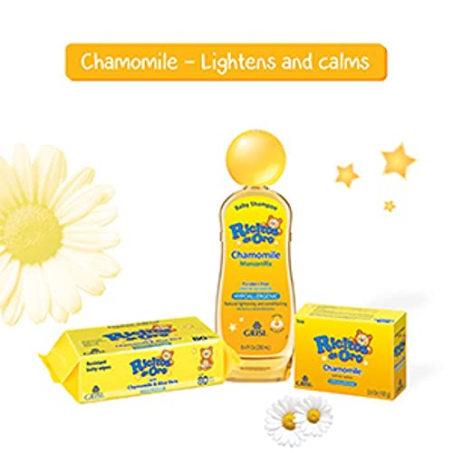 Ricitos De Oro Baby Cleansing Bar Soap with Extract Calming Effect, Chamomile, 6-Pack of 3.5 Oz Each Soap, 6 Soaps