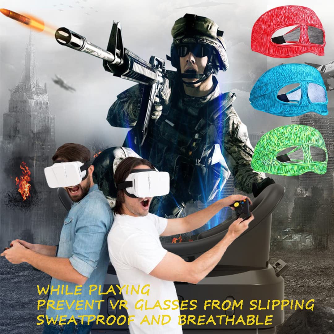 3 Pcs VR Eye Mask Cover Elastic VR Facemask Breathable Sweat Band for VR Use VR Headsets Pad VR Games Supplies