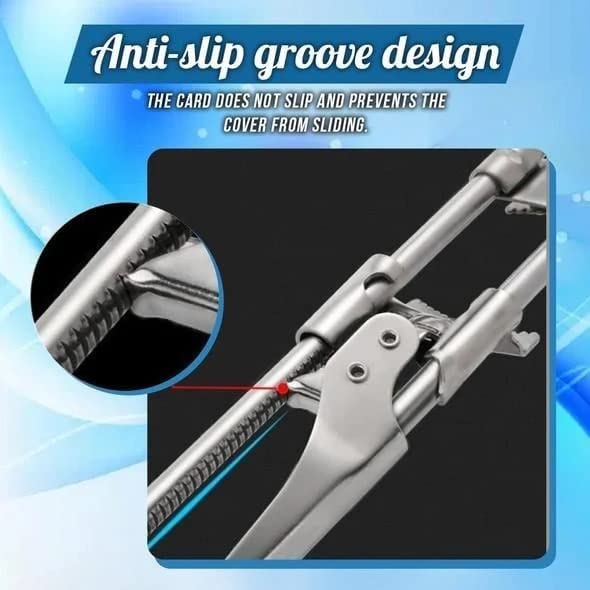 Adjustable Multifunctional Stainless Steel Can Opener, Master Opener Adjustable Toothed Clamp Jar & Bottle Opener for Arthritic Hands, Seniors, and Anyone With Limited Hand Strength