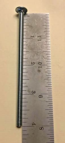 3/16 10-24 X 4 Carriage Bolts Steel Square Neck Hold Down (LND) Screws 4" Long (12)