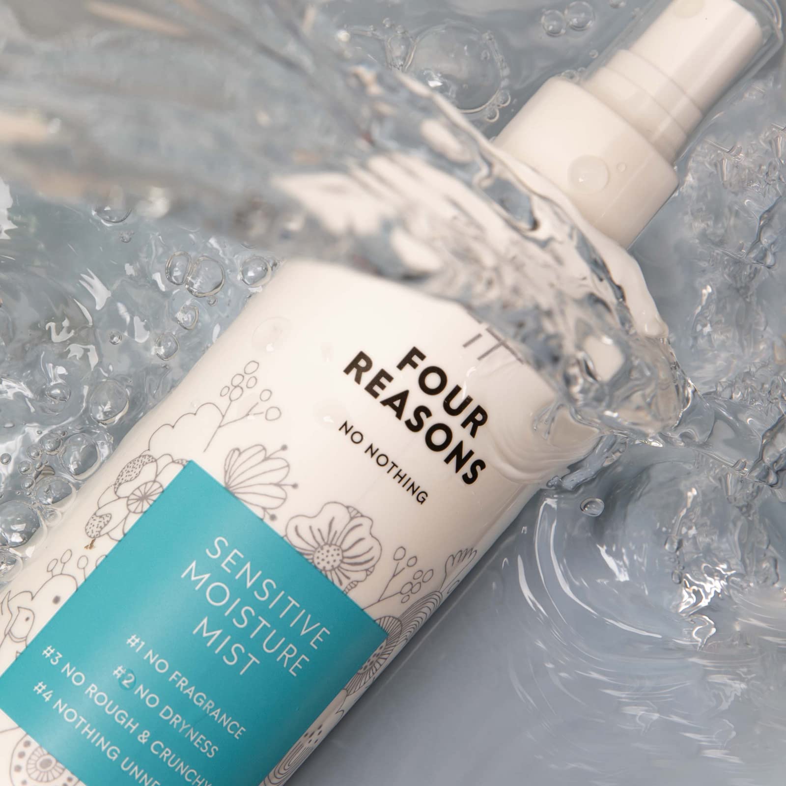 No nothing Very Sensitive Moisture Mist - Moisturizing and Conditioning Leave-in Mist | Unscented, Vegan, Hypoallergenic, Sensitive Detangling spray - 8.5 fl oz (New Packaging)