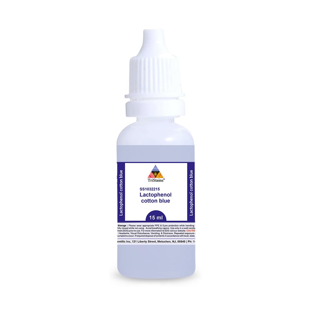 Lactophenol Cotton Blue 15mL Dropper Bottle