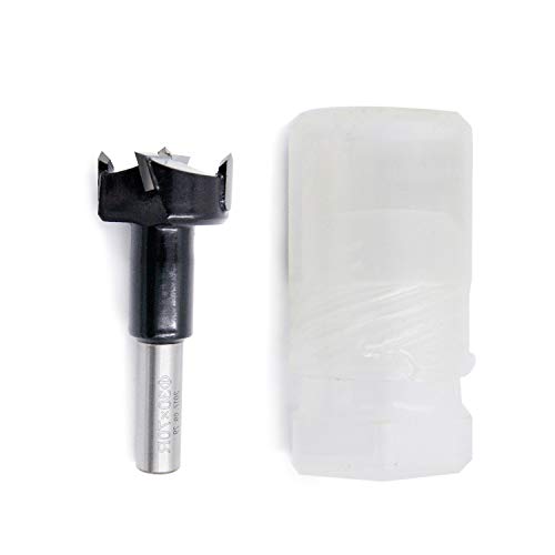 TIDEWAY Forstner Drill Bits 30mm Dia 10mm Shank, Auger Opener, Woodworking Hinge Hole Drilling Boring Bit Cutter,Brad-Point Drill Bits for DIY