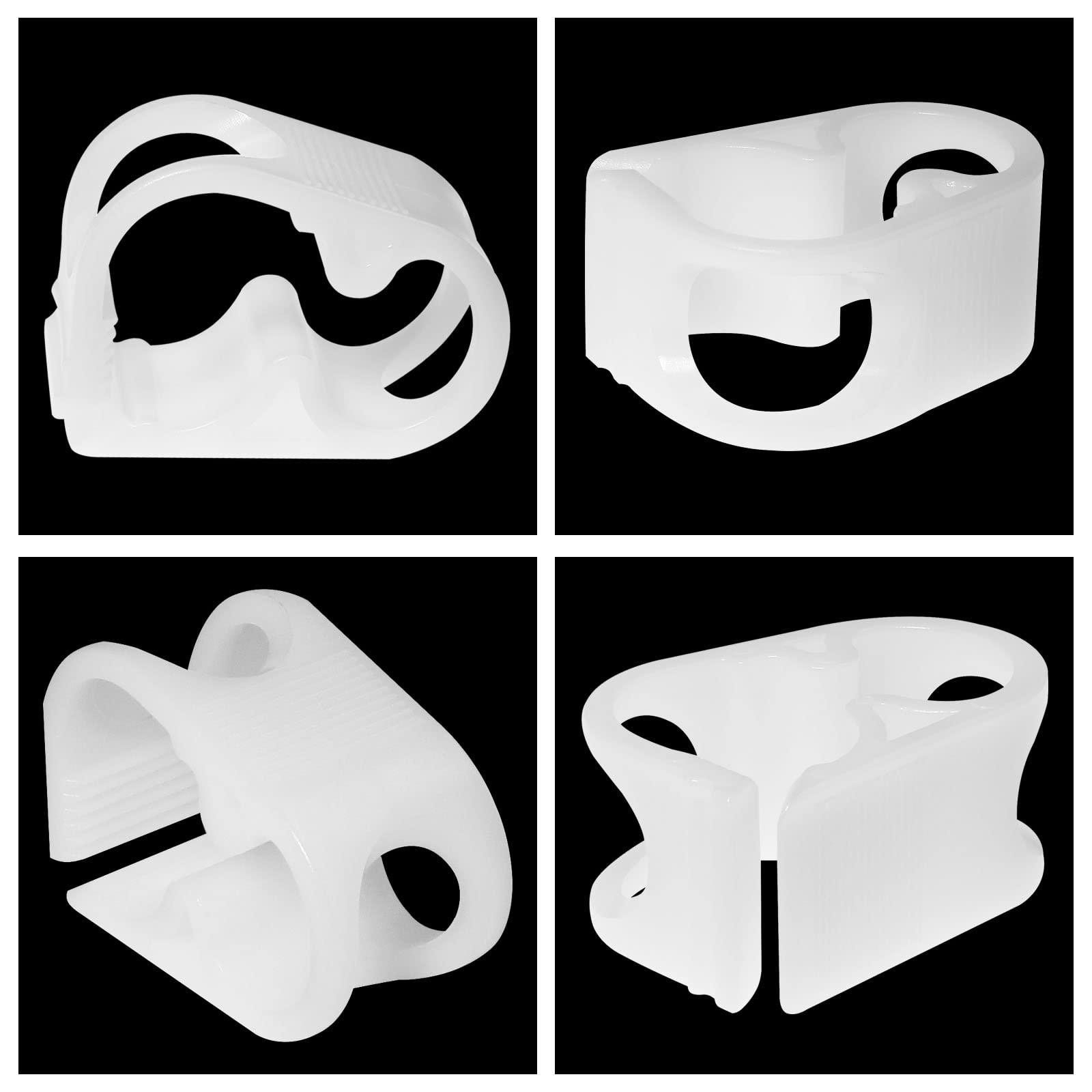 Uenhoy 5 Pcs Plastic Tubing Clamps, Hose Shut Off Clamps for 1/4" - 1/2" Tube O.D., Water Flow Control Hose Clip Laboratory Pinch Valve