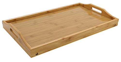 Folding Bed Tray Table With Legs And Breakfast Serving Tray Bamboo Bed Table And Bed Trey With Legs Dinner Butler Tray Lad Desk