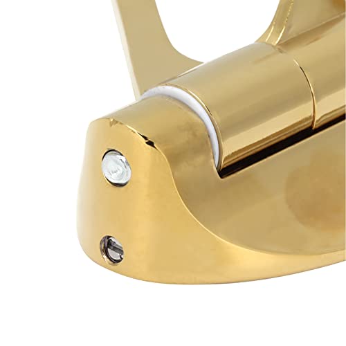 AXNOGAVH Swivel Towel Hook, Zinc Alloy Clothes Hanger with Triple Hooks for Office Bathroom Bedroom Kitchen (Gold)