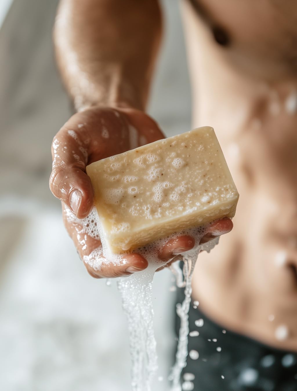 Crate 61 Organics, Handmade in Canada, Plant Based Cold Process Natural Bar Soap For Face And Body, With Premium Essential Oils, Eucalyptus & Peppermint For Men And Women 3 Pack (Patchouli Lime)