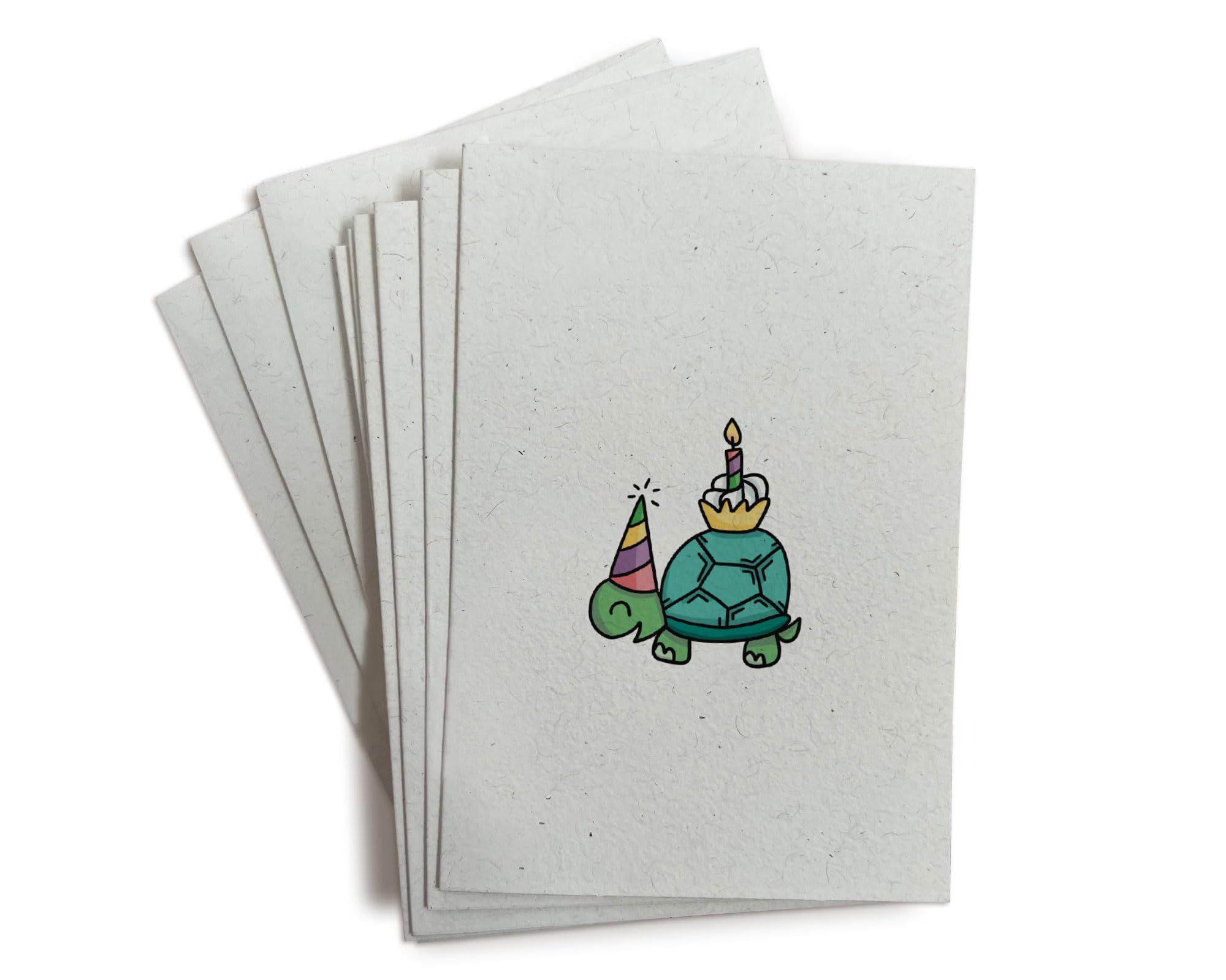 Sugartown Greetings Party Animals Birthday Cards - 24 Turtle Note Cards with Envelopes - Birthday Thank You Cards for Kids