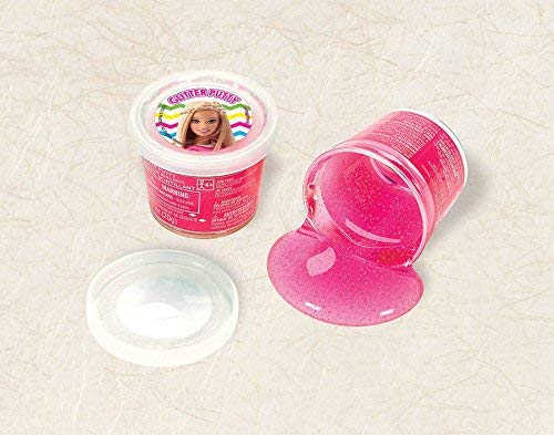 amscan Glitter Putty Favor | Barbie Sparkle Collection | Party Accessory,Magenta,1 1/4" x 1 1/2"