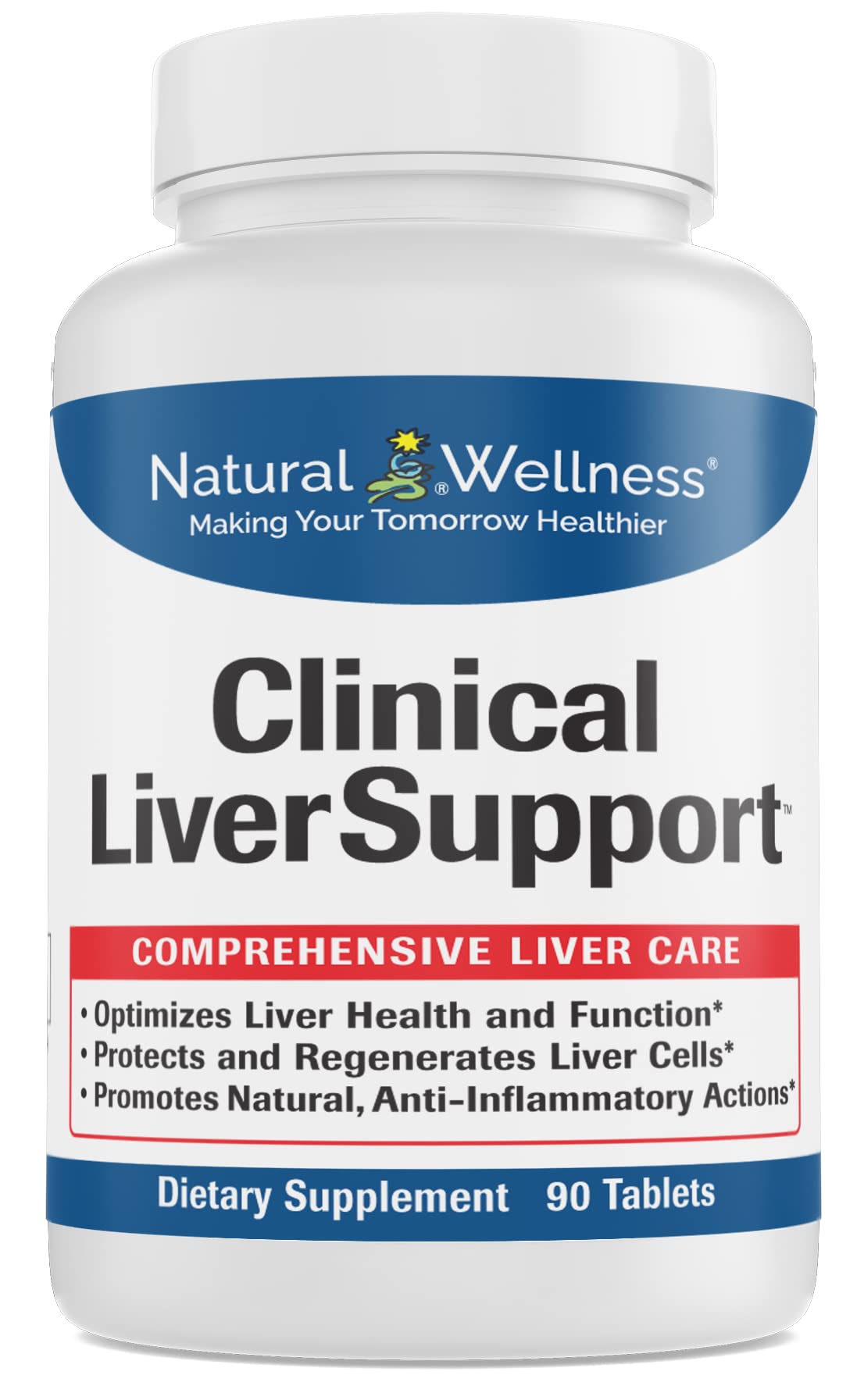 Natural Wellness Clinical Liver Support Supplement - Patented Milk Thistle, Curcumin & Alpha R-Lipoic Acid - 12 Natural Ingredients for Maximum Absorption - Cleanse and Repair Liver