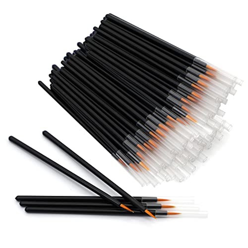 YEASHINE 100 Pack Disposable Eyeliner Brushes Applicator Cosmetic Eye Wands Makeup Tool