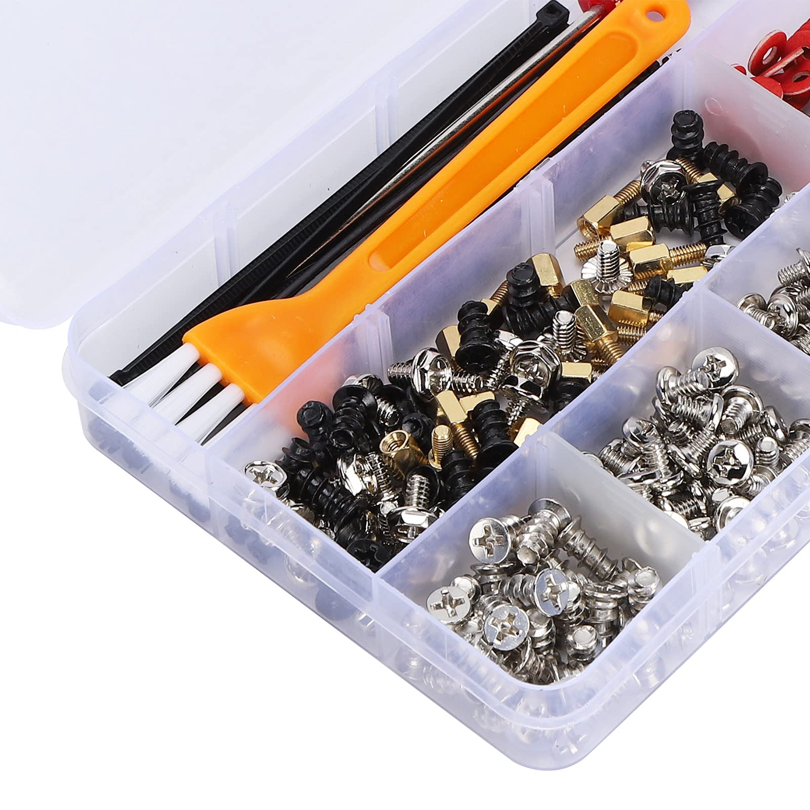 330Pcs Brass Nickel Plated Laptop Screws Notebook Tiny Computer Electronic Screws Assortment Kit