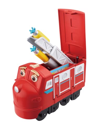 Chuggington - Pop and Transform Chuggers – Wilson - 5" Transforming Train Toy - Free-Rolling Wheels - Birthday Gift for Preschool Kids Age 3 and Up - Fun for 3 4 5 Year Old Boys and Girls