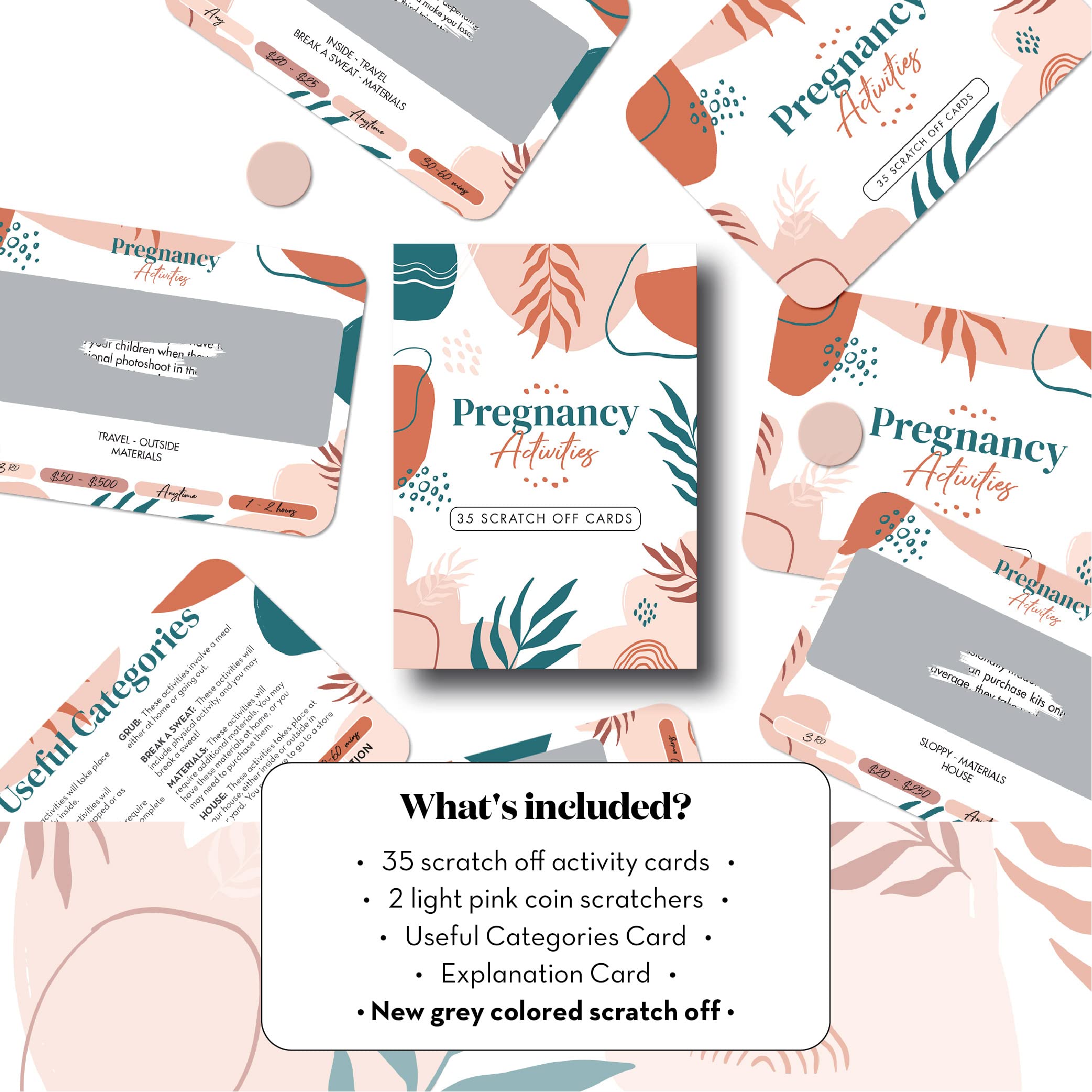 Astralux 35 Fun Scratch Off Activities to do While Pregnant - Create Everlasting Memories of Your Pregnancy - Unique Gift for Expecting Mom
