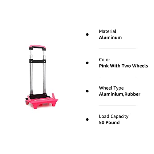 Backpack Hand Truck YUB Wheeled Cart Trolley Hand Aluminium Alloy Folding Trolley Cart for Schoolbag