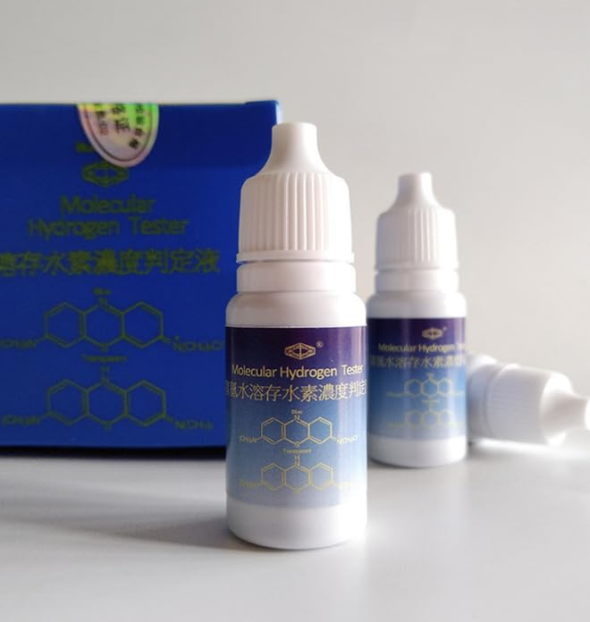 5 Pack Dissolved Hydrogen Test Reagent Measuring Molecular Hydrogen Concentration in Water Blue Drops for Hydrogen Water Generator Bottle Hydrogen Machine(5 Pack of 3ml)