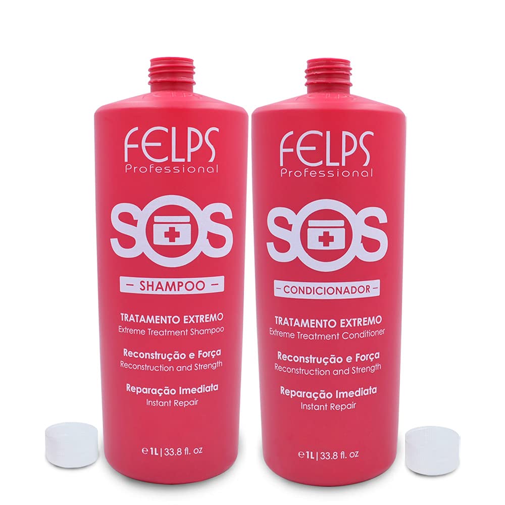 Felps SOS Kit Shampoo and Conditioner for Intense Treatment 2x1L/2x33.8fl.oz