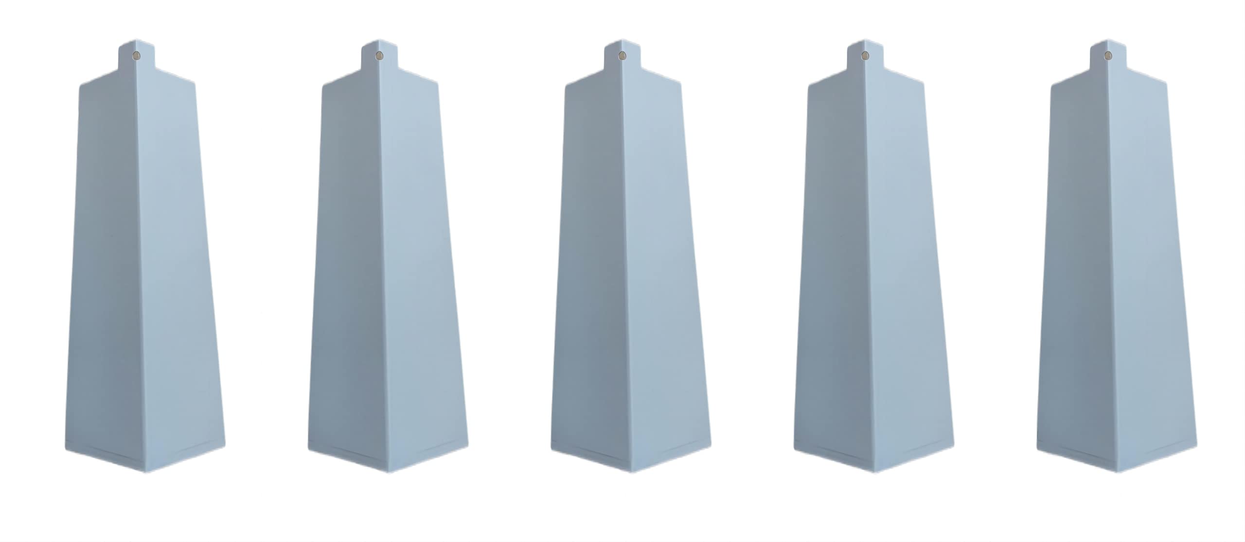 5 - New Aluminum Outside Siding Corner 8 Inches 5 Nails Included