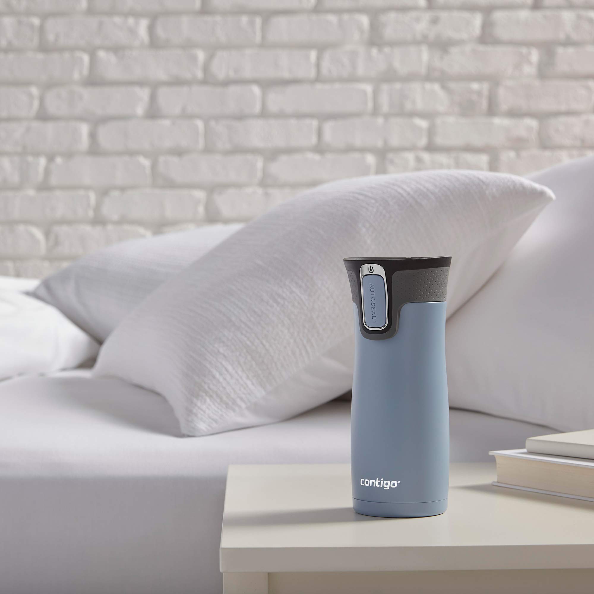 Contigo West Loop Stainless Steel Vacuum-Insulated Travel Mug with Spill-Proof Lid, Keeps Drinks Hot up to 5 Hours and Cold up to 12 Hours, 16oz Black