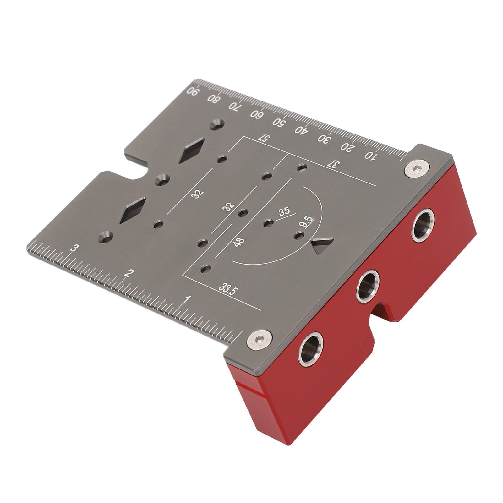 3 in 1 Aluminum Alloy Hinge Hole Drilling Guide Woodworking Tools, Professional Drilling Hole Puncher Locator Kit, Concealed Hinge Jig for Kitchen Cabinet Cupboard Door Hinge